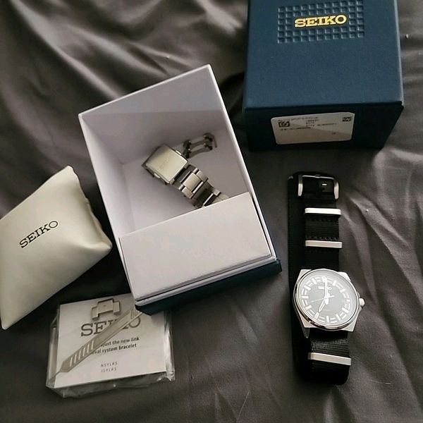 Seiko Men's Watch Essentials Black Dial Stainless Steel Bracelet ...