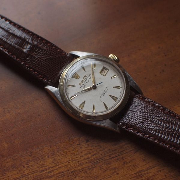 [WTS/WTT] Vintage Rolex Datejust 1953 Ref. 6155 Engine Turned 18k Bezel ...