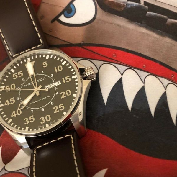 Hamilton Khaki Aviation Automatic Men's Pilot Watch. H64715535 ...