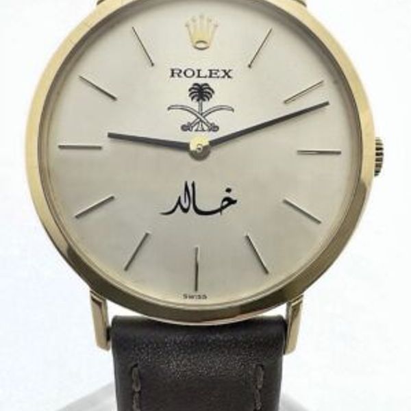 Rolex Cellini ‘KING KHALID SAUDI ARABIA’ 1976 Gents 18K Gold Collectors ...