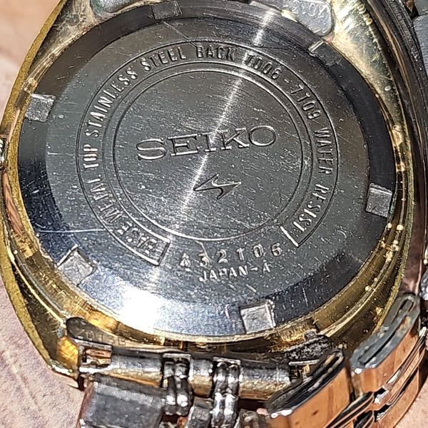 VTG 1974 Seiko 7006-7109 Day Date Automatic Watch Champagne Dial AC024M ...
