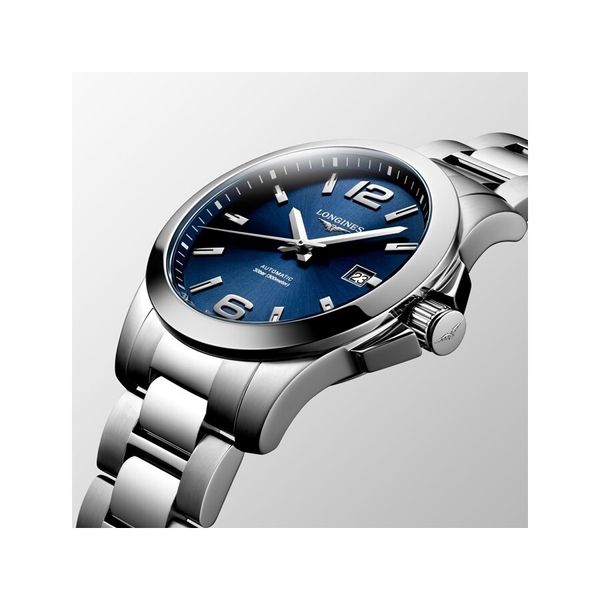 Longines Conquest Automatic 39mm Blue Dial Stainless Steel Watch L3.776 ...
