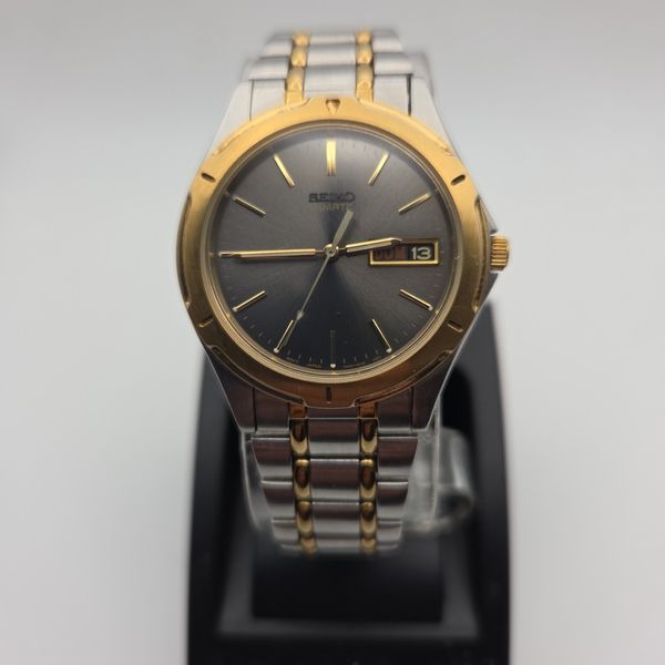 Vintage Seiko Menâ s Watch 7N43-6A09 Day Date Two Tone Fresh Battery | WatchCharts Marketplace
