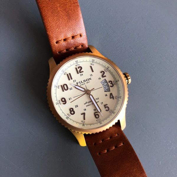 Filson by Shinola Mackinaw 38mm field watch on amazing horween leather ...