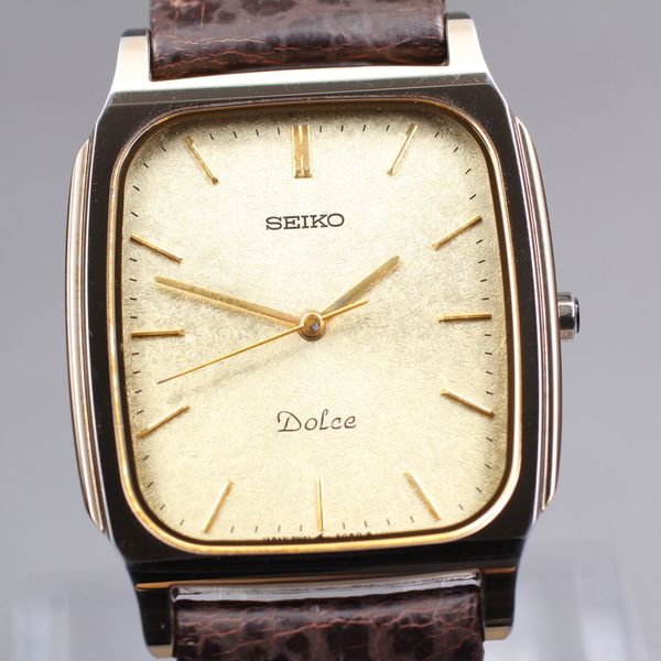 New Batt [N MINT] SEIKO DOLCE 8N41-507A Gold TUNGSTEN Quartz Men's Watch JAPAN | WatchCharts ...