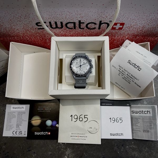 OMEGA Swatch Moonswatch 1965 60th Anniversary 100% Authentic Guarantee ...