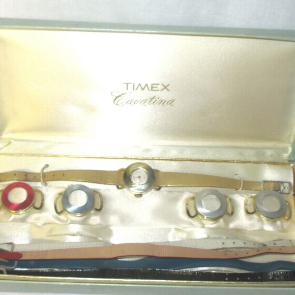 Vintage Timex Cavatina Interchangeable Watch Set As Is *GB3 ...