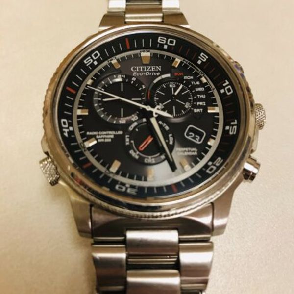 Citizen Eco-Drive Nighthawk AT Solar Atomic 200m - AT4110-55E - Great ...