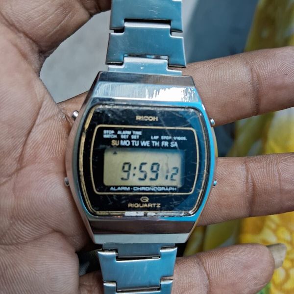 Vintage Used Ricoh Digital Alarm Chrono Men's watch | WatchCharts ...