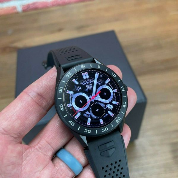 Mint! 2020 Tag Heuer Connected (Gen 3) Titanium Smart Watch SBG8A80 ...