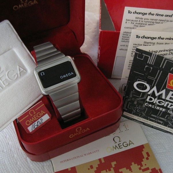 RARE VINTAGE OMEGA CONSTELLATION LED WATCH CAL 1602 WITH ORG BOX ...