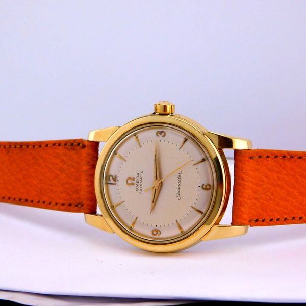 VINTAGE OMEGA SEAMASTER 19J CAL.501 14K GOLD CAPPED MENS WRISTWATCH ...