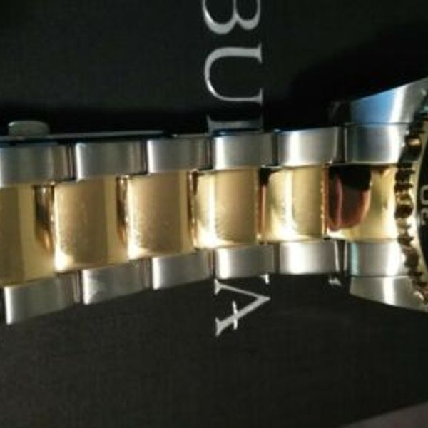 Men's Bulova Two Tone Blue Face Sport Quartz Watch 98A200 | WatchCharts