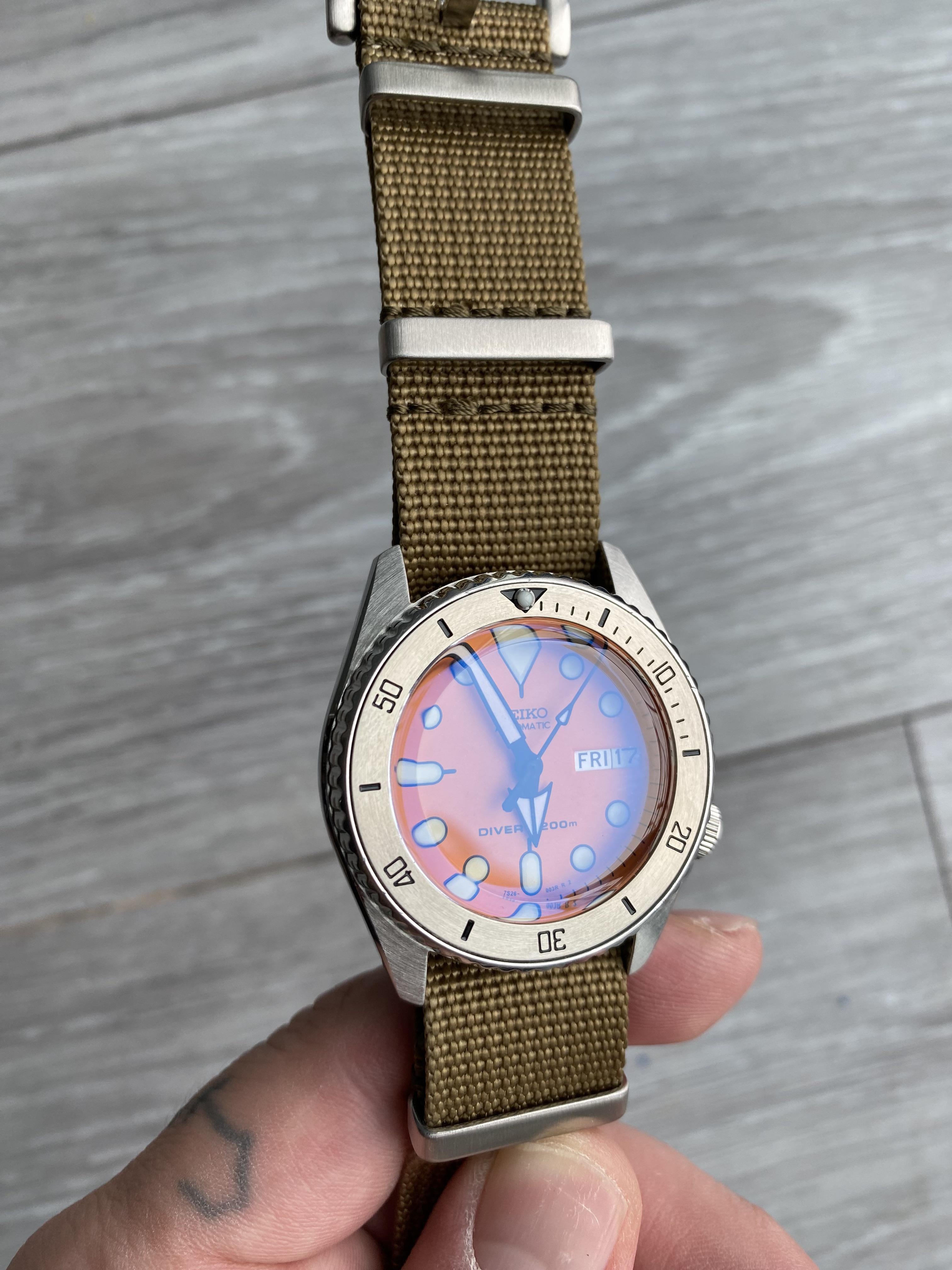 [WTS] Seiko SKX013 Pumpkin Dial Mod | WatchCharts