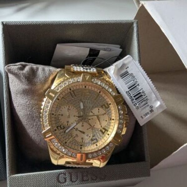 Guess Frontier Gold Men's Watch - W0799G2 | WatchCharts Marketplace