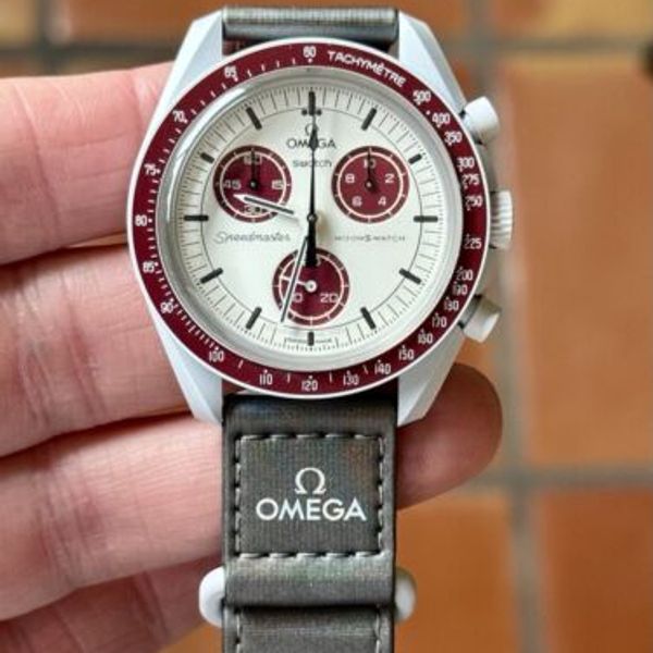 Swatch x Omega Bioceramic MoonSwatch Mission to Pluto - Burgundy ...