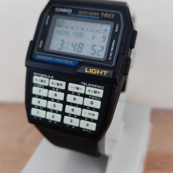 Vintage Casio DBC-150 Memory Data Bank Calculator Watch in Excellent ...