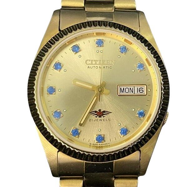 Citizen Eagle 7 Automatic Gold Tone Stainless Steel Unisex Watch ...