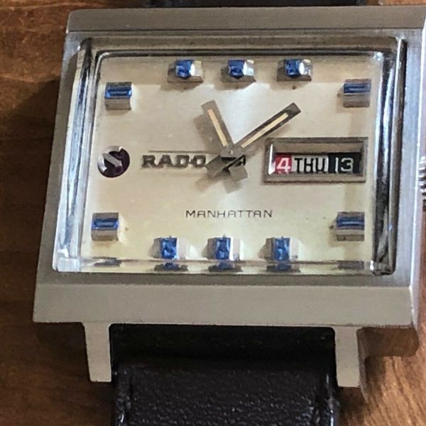 1970s Vintage Rado Manhattan Automatic Watch | WatchCharts Marketplace
