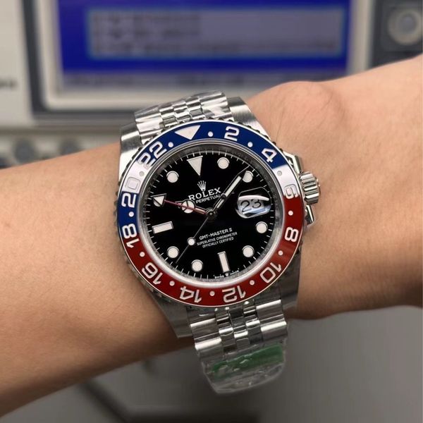rolex gmt master ii Rootbeer Pepsi Batman Batgirl Guinness 116710LN ...