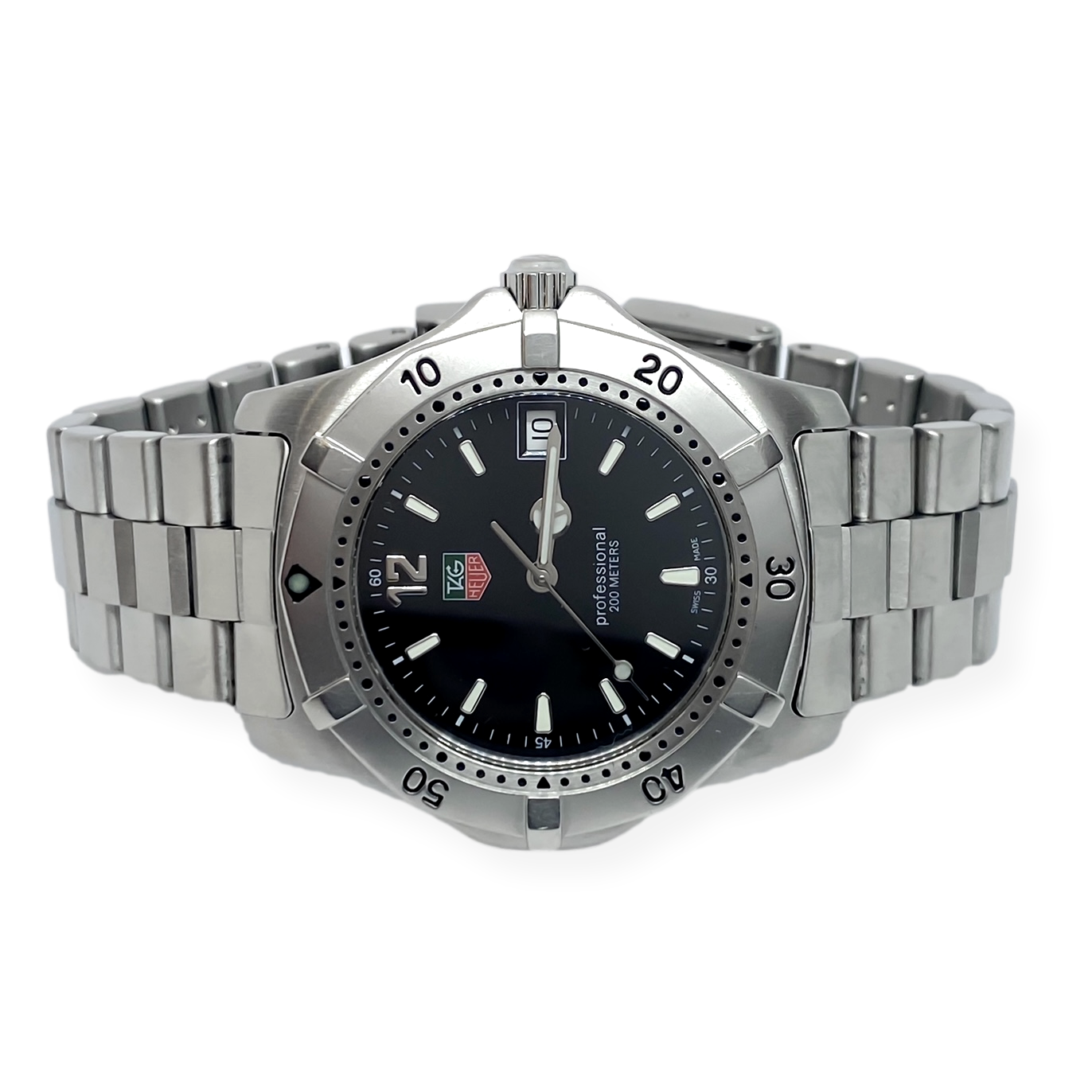 TAG Heuer 2000 Series Stainless Steel Black Dial Watch WK1110-1 Mint Condition | WatchCharts ...