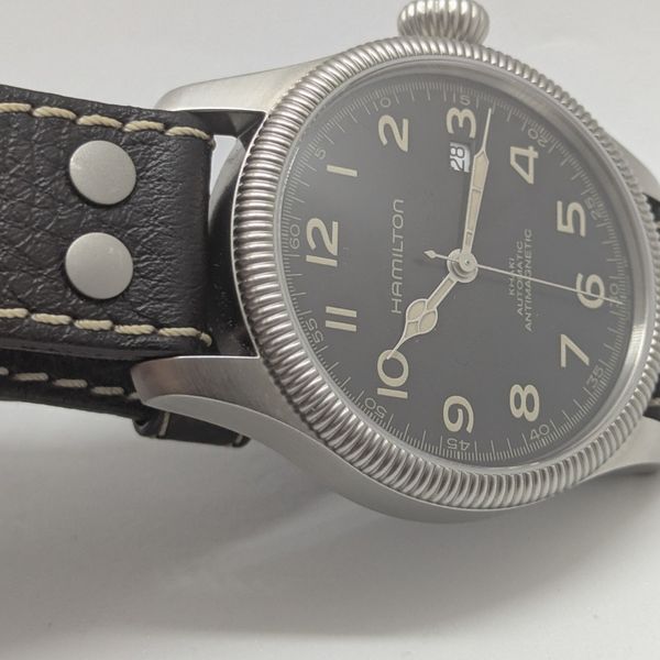 Hamilton Khaki H604551 Team Earth Harrison Ford Model Auto Black Men ...