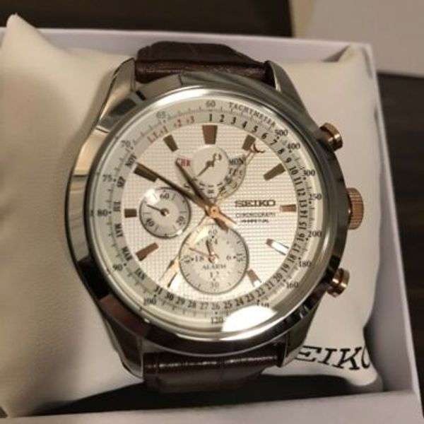 Seiko Silver Men's Chronograph Watch (SPC129P1) | WatchCharts