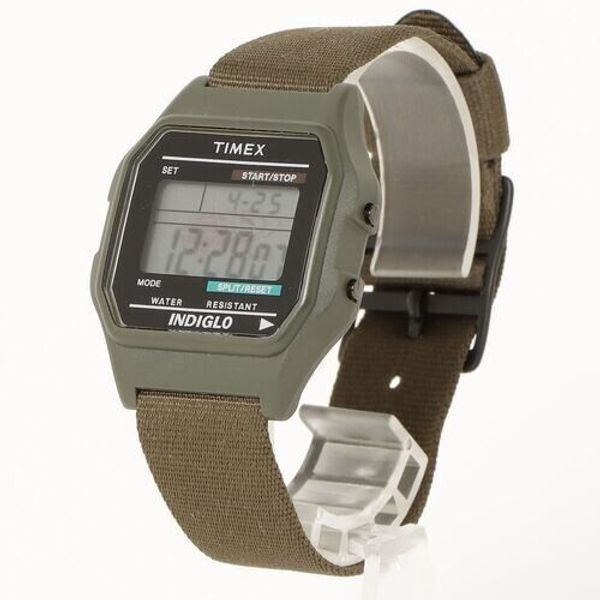 TIMEX BEAMS MILITARY Classic Digital Watch Men's Black Olive Matte Original NEW | WatchCharts ...