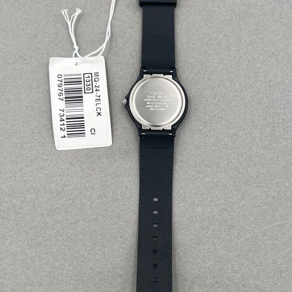 Casio MQ24-7E Men's Black Resin Band Classic White Numbers Dial Analog Watch | WatchCharts ...