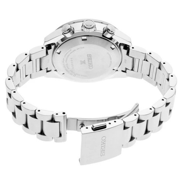Seiko SSC931 SpeedTimer Watch Light Blue Dial Solar Chronograph 100 ...