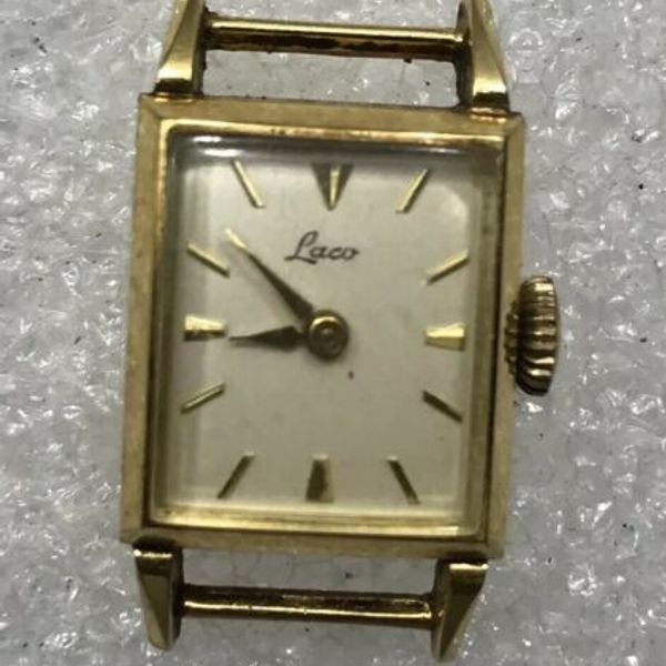 Vintage Ladies Laco Walz Gold Double 20 Mikron Watch 17 Jewels - Parts ...
