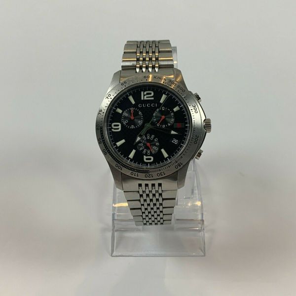 Gucci 126.2 Timeless Chronograph Men's Watch with Original Case Silver ...