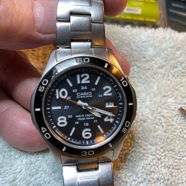 Vintage Casio OVW-110 Overland - Solar - W/Original Bracelet ...