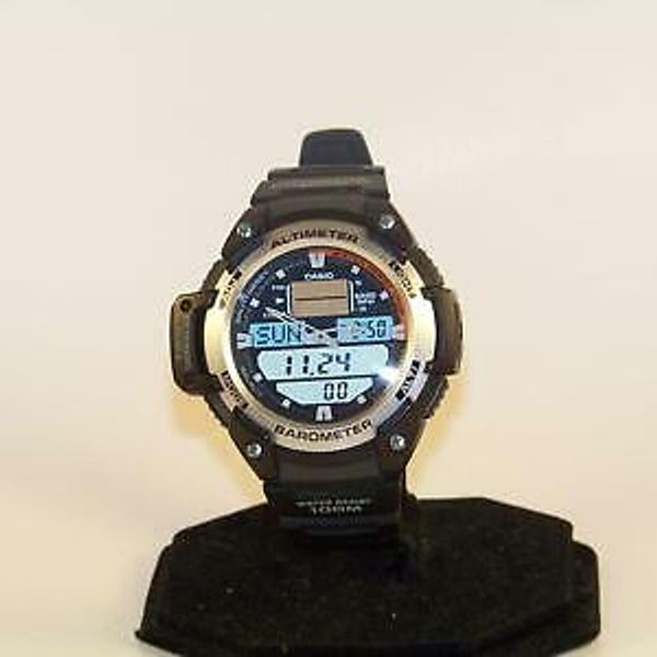 Casio SGW-400H 5176 Altimeter Barometer Men's Watch New Battery Works Great | WatchCharts