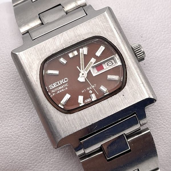 Vintage Seiko Hi Beat Automatic 2706-7000 Ladies Watch 21 Jewels Brown ...