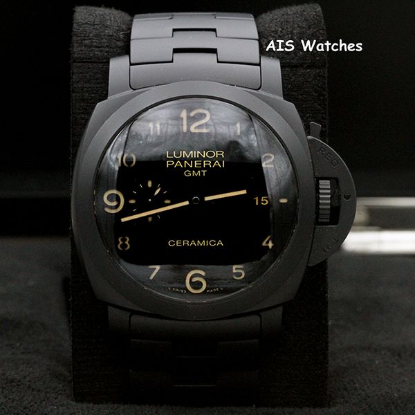 FSOT Panerai PAM 00438 Tuttonero Luminor 1950 3 Days GMT Automatic ...