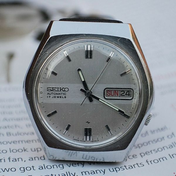 SEIKO 7009-8060 AUTOMATIC GENTS VINTAGE WATCH c1970's-STUNNING ...