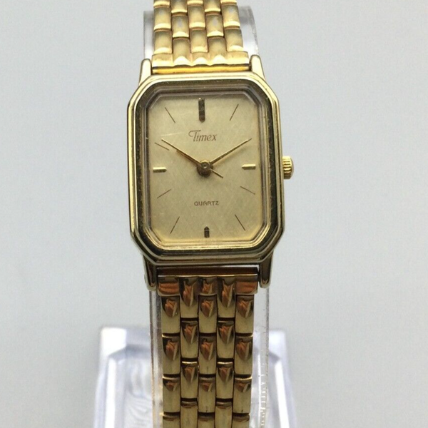 Vintage Timex Watch Women 19mm Gold Tone Octagon Dial 1991 New Battery ...