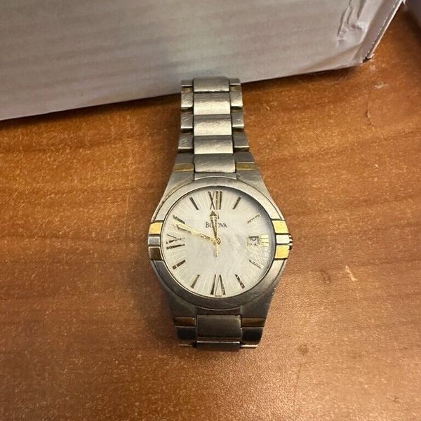 Bulova stainless steel watch A4 mens wrist watch | WatchCharts Marketplace