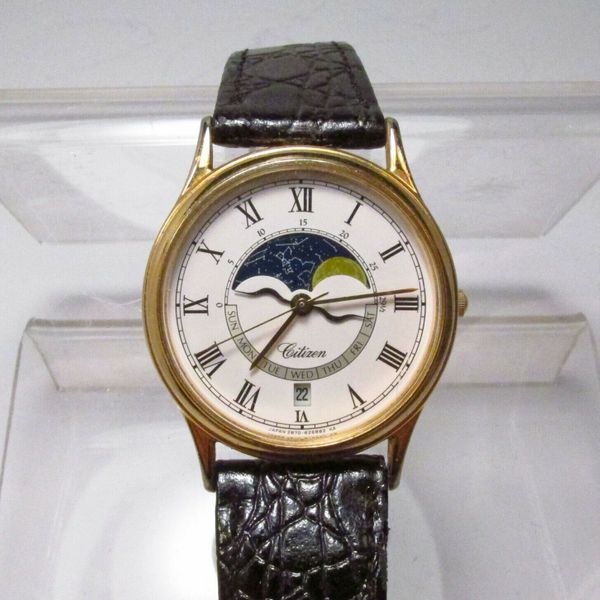 Vintage 1989 Citizen Model 2870 Astro Moon Phase Quartz Men's Wristwatch As-Is | WatchCharts ...