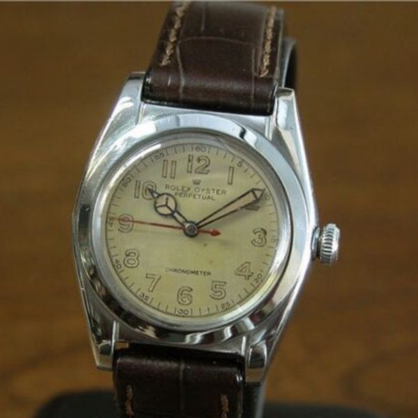 Vintage 1940's Rolex Bubbleback Perpetual Chronometer Watch Ref.2940 ...
