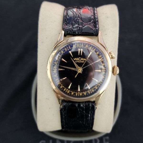 Vintage VULCAIN Cricket with Alarm Cal. 120 10K Gold Filled Men's Dress ...