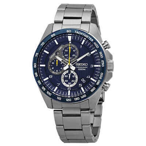 Seiko Motorsport Chronograph Blue Dial Men's Watch SSB321P1 ...