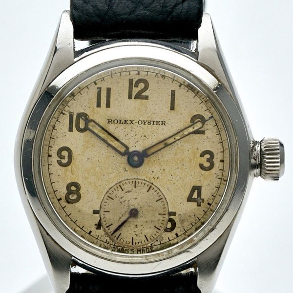 Rolex Oyster 1941 WW2 Era Vintage Watch Recent Service Dial Patina ...