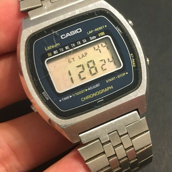Vintage Casio Chronograph LCD watch 70's mod 140 S830 | WatchCharts ...