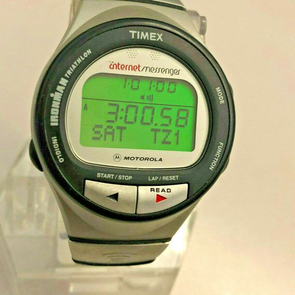 Vintage Timex Internet Messenger Motorola Ironman Triathlon Digital Watch | WatchCharts Marketplace
