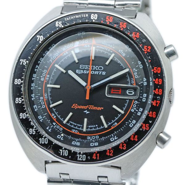 70's SEIKO5 SPORTS Speed-Timer 7017-6050 Vintage Chronograph Seiko ...