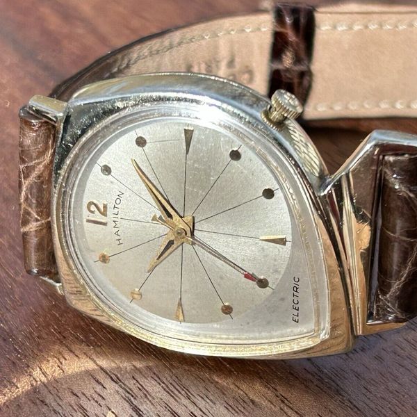 Vintage Hamilton Electric Meteor Asymmetric Original Silver Dial 500A ...