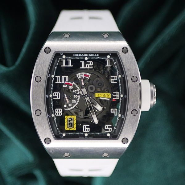 FSOT: Richard Mille RM 030 Skeleton Dial Titanium COMPLETE SET NEAR ...