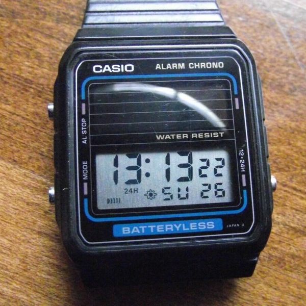 Casio FB-90W Digital Solar Chrono Watch - needs new capacitor ...